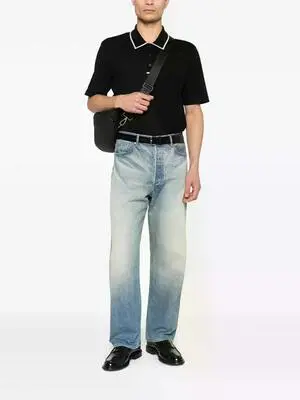 FERRAGAMO Stripe-detail Polo Shirt