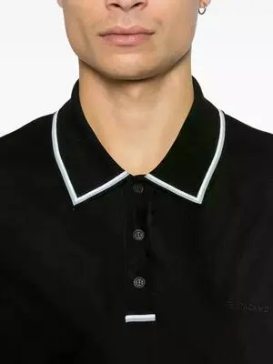 FERRAGAMO Stripe-detail Polo Shirt