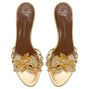 GIUSEPPE ZANOTTI Orchid Crystal Mule 50 - Gold