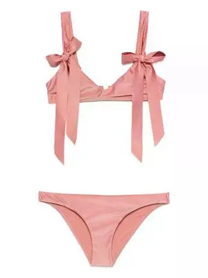 Zimmermann Patience Bow-tie Bikini - Pink