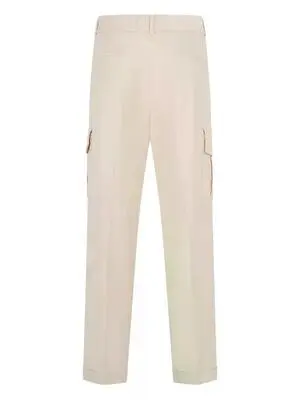 Peserico Button-fastening Trousers With Multiple Pockets