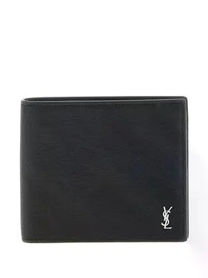 Saint Laurent Cassandre Wallet - Black