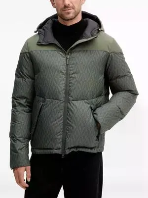 COLMAR Hooded Patterned Jacket - Green
