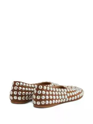 Rabanne Studded Ballerina Flats