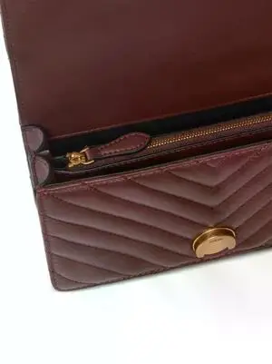 Pinko Love One Classic Quilted Crossbody Bag - Red