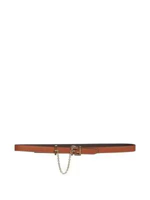Fendi Ff Buckle Reversible Belt - Brown