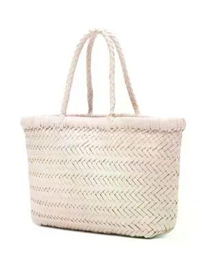 Dragon Diffusion Mini Flat Gora Woven Tote Bag - Neutrals