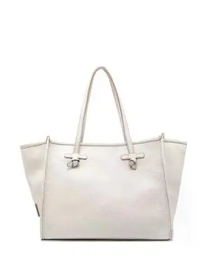 White Leather Totes