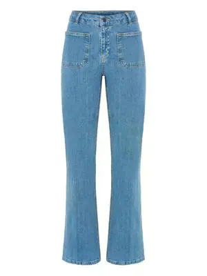 Vanessa Bruno Dompay Patch-pocket Flared Jeans