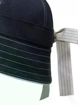 MAISON MICHEL Trey Striped-design Beret