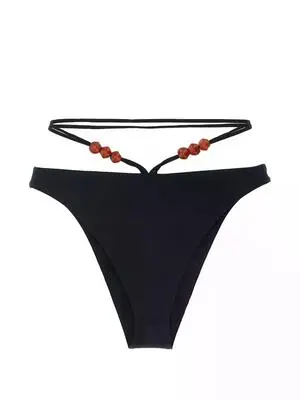 Magda Butrym Bead-detail Bikini Bottom - Black