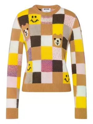 Moschino Patchwork Sweater - Neutrals