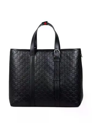 Gucci Embossed Buckle Tote