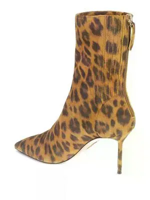 AQUAZZURA Montmartre Leopard-print Ankle Boots