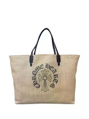 Chrome Hearts Medium Cross Logo Beach Tote - Neutrals