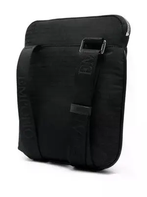 Emporio Armani Logo-lettering Messenger Bag - Black