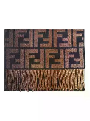 Fendi Gradient Jacquard Scarf - Brown