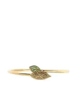 FULLORD Multi-stone Leaf Bracelet - Gold