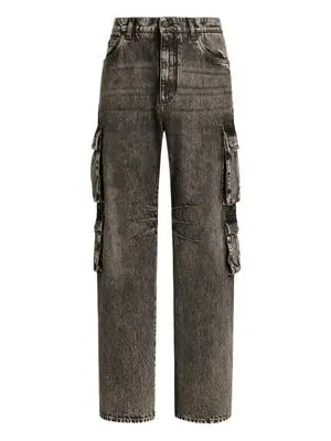 Dolce & Gabbana Straight Leg Jeans With Pockets - Grey