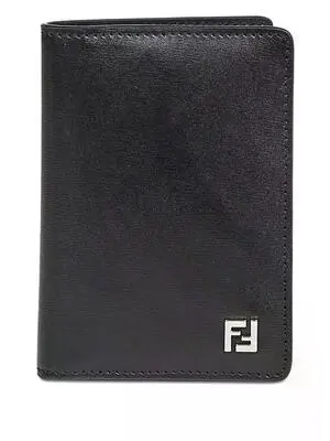 Fendi Squared Ff-detail Bifold Wallet - Black