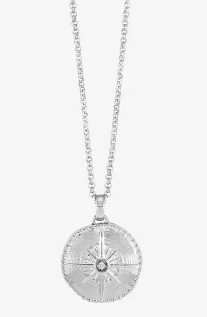 DOWER & HALL True North Diamond Locket - Sterling Silver