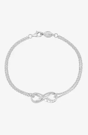 DOWER & HALL Entwined Infinity Bracelet Sterling Silver