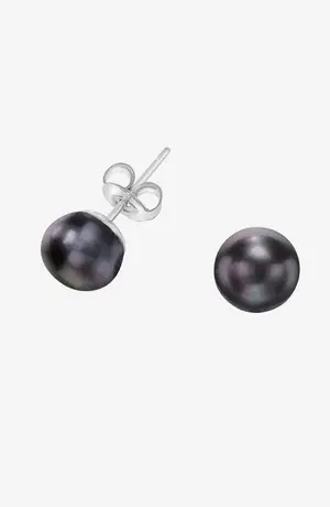 DOWER & HALL Freshwater Pearl Stud Earrings - Sterling Silver
