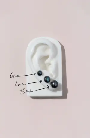 DOWER & HALL Freshwater Pearl Stud Earrings