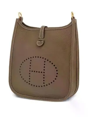 Hermès 2023 Mini Evelyne Crossbody Bag - Neutrals
