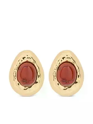 Anni Lu Cherry On Top Stone Earrings - Gold