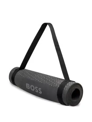 BOSS Logo-print Yoga Mat - Grey