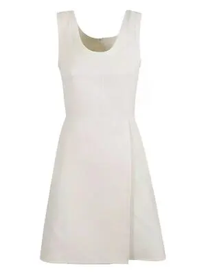 JIL SANDER Panelled Sleeveless Mini Dress - Neutrals