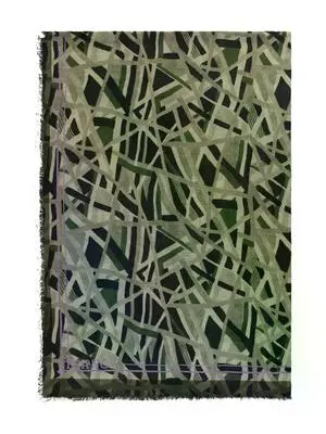 Herno Geometric-print Scarf - Green