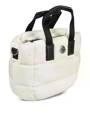 Moncler Mini Padded Tote Bag With Logo Patch