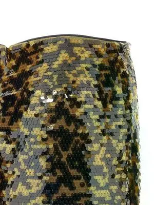 Staud Ciara Sequined Midi Skirt - Brown