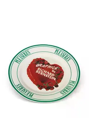 PLEASURES Richard Bernstein Cake Plate - White