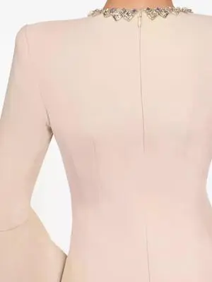 Jenny Packham Margoni Front-embellished Midi Dress