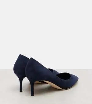 JIMMY CHOO Romy 60 Suede Pumps - Blue