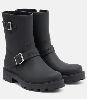 JIMMY CHOO Biker Ankle Boots - Black
