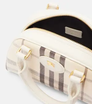 Burberry Small Canvas Top-handle Bag