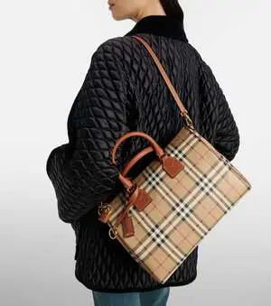 Burberry Medium Check Bowling Bag