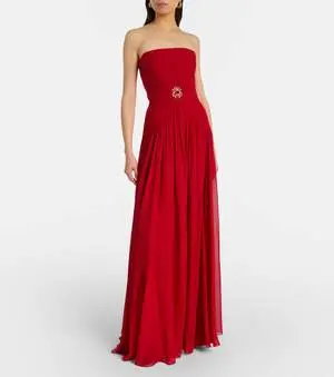 Elie Saab Silk Bustier Gown