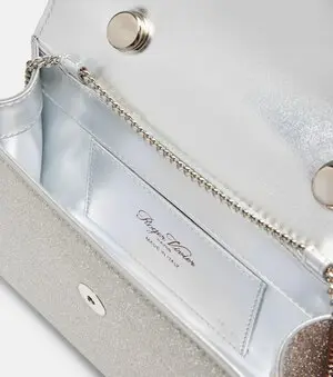 ROGER VIVIER Jewel Efflorescence Mini Glitter Tote - Silver