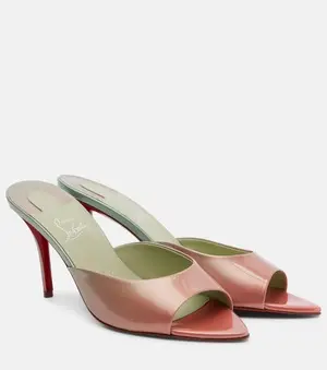 CHRISTIAN LOUBOUTIN Miss Z Leather Sandals - Pink