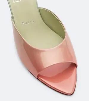CHRISTIAN LOUBOUTIN Miss Z Leather Sandals - Pink