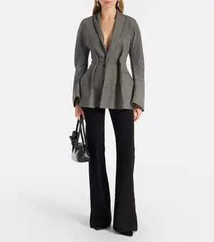 Magda Butrym Draped Wool-blend Blazer