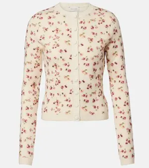 Women's Floral Cashmere Cardigans