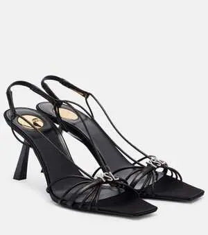 Saint Laurent Jerry Leather Slingback Sandals