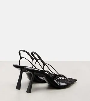 Saint Laurent Jerry Leather Slingback Sandals