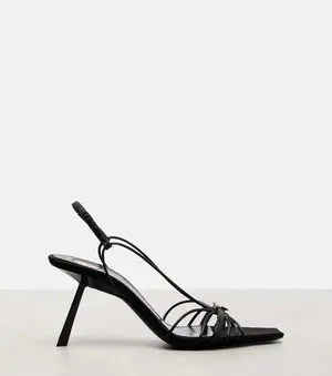 Saint Laurent Jerry Leather Slingback Sandals